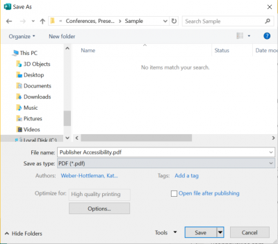 Microsoft Publisher | IT Accessibility